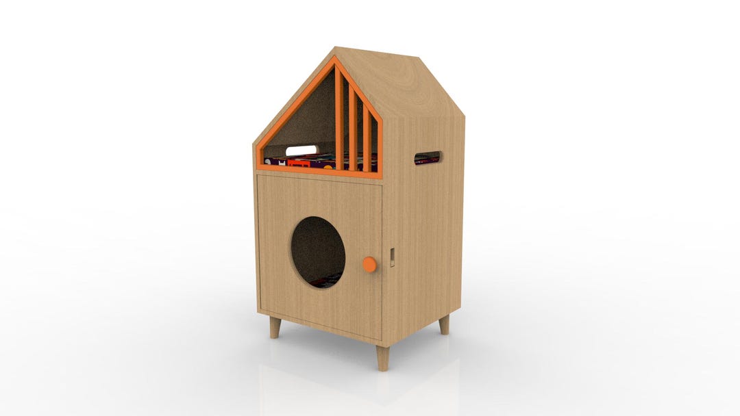 Double Storey Wooden Cat House Plan. - Etsy