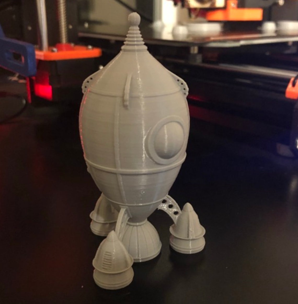 3D Printed Rocket Ship Toy 3D Printed Rocket Model | Etsy UK