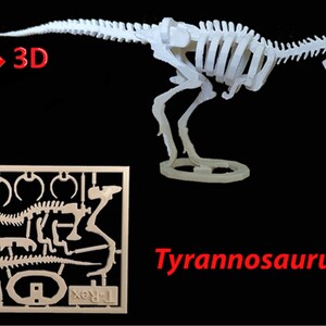 Dinosaur Model Kit Cards T-REX Jurassic World 3D Printed - Etsy