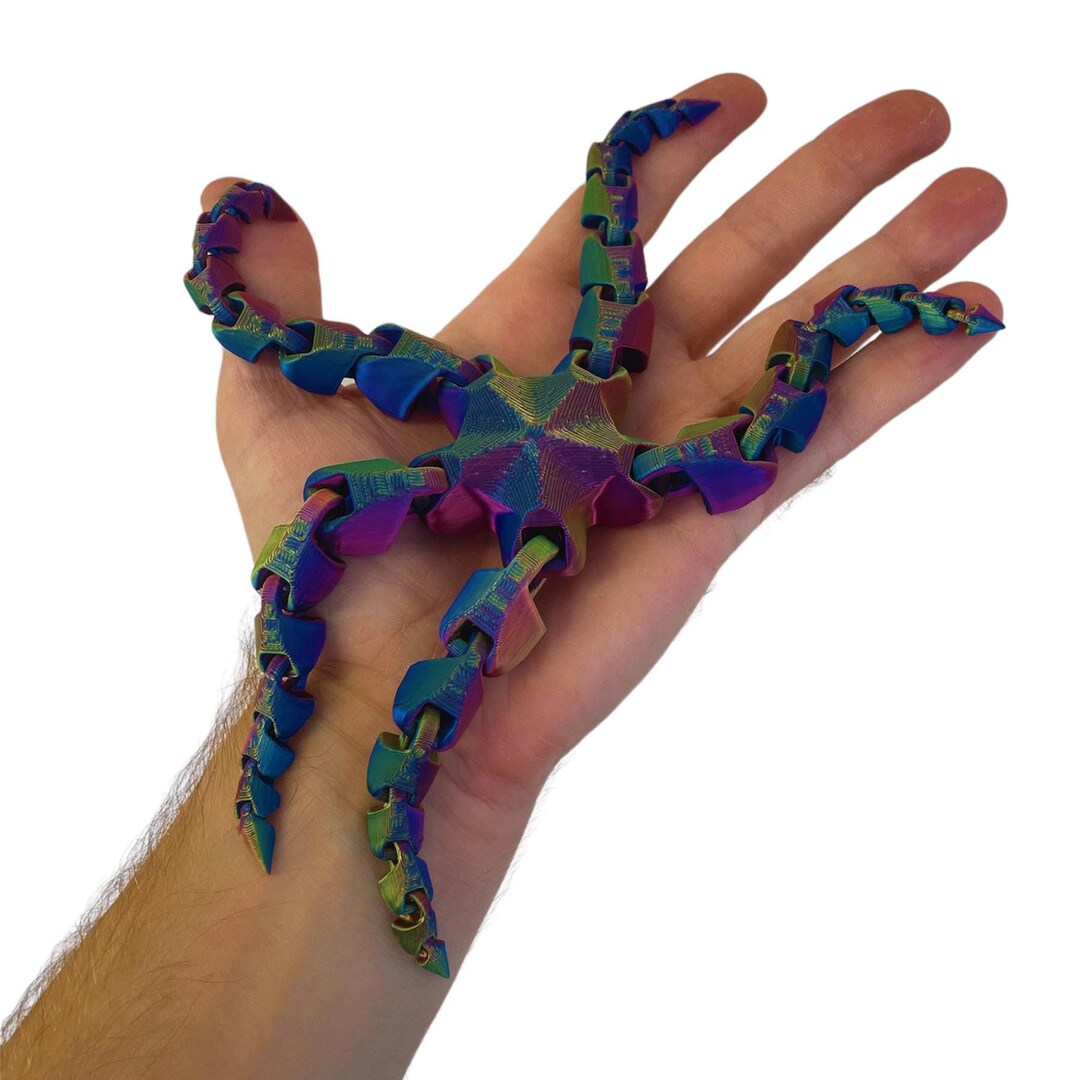 Articulated Starfish Fidget Toy: 3D Printed Sensory Desk Toy - Etsy