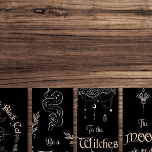 Witchy Printable Bookmarks Magic Wicca Pagan - Etsy