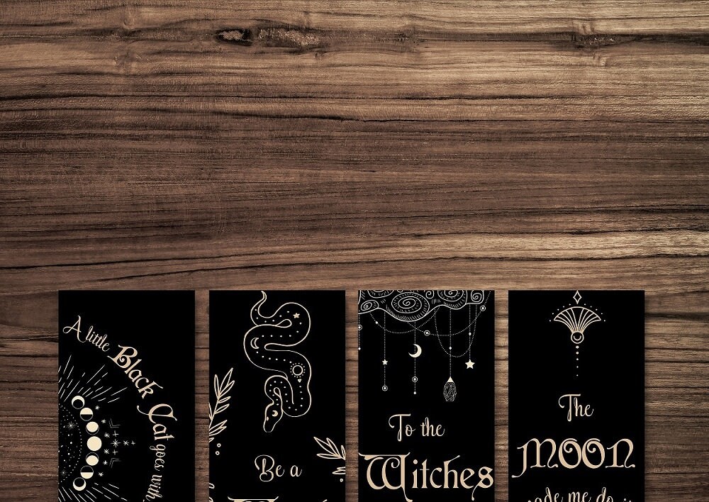Witchy Printable Bookmarks Magic Wicca Pagan - Etsy