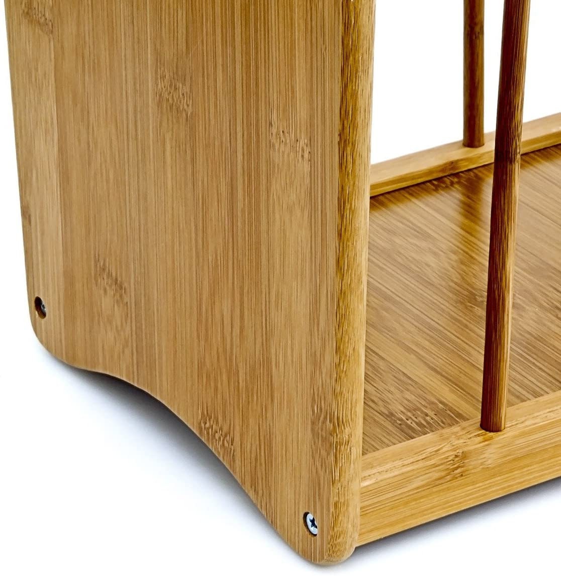 Bamboo Wood Magazine Rack With Handle 33x42x21 Cm - Etsy UK