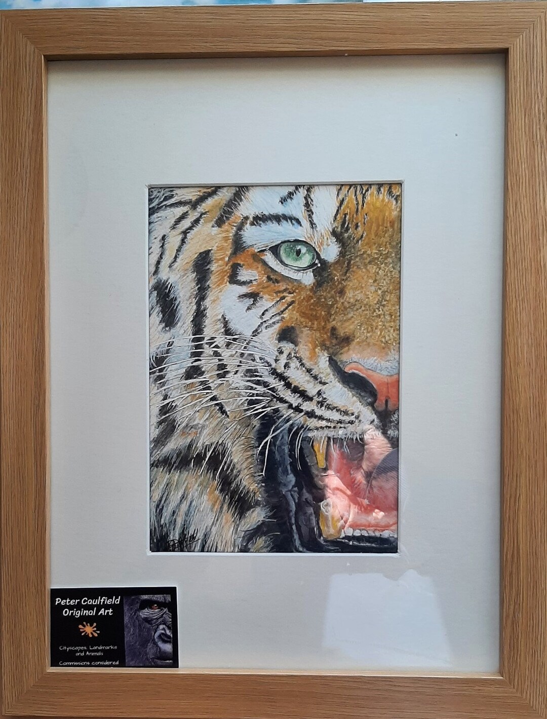 The Predator. Ink and Watercolour Tiger Painting - Etsy