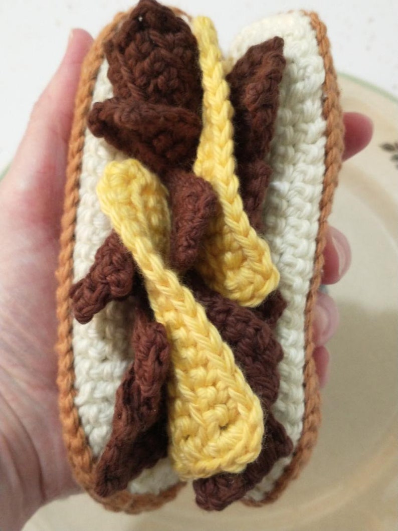 Crochet Cheese Steak - Etsy