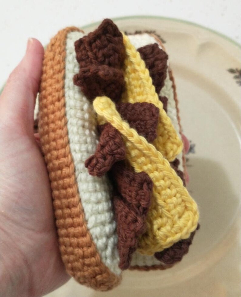 Crochet Cheese Steak - Etsy