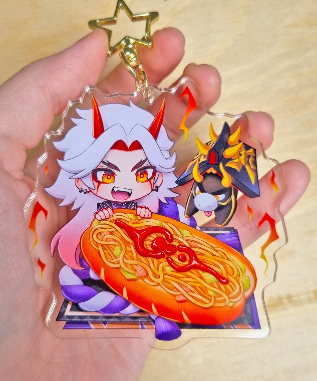 Genshin Impact SPECIAL DISH - ITTO | Big 8cm Acrylic Charms | Chibi ...