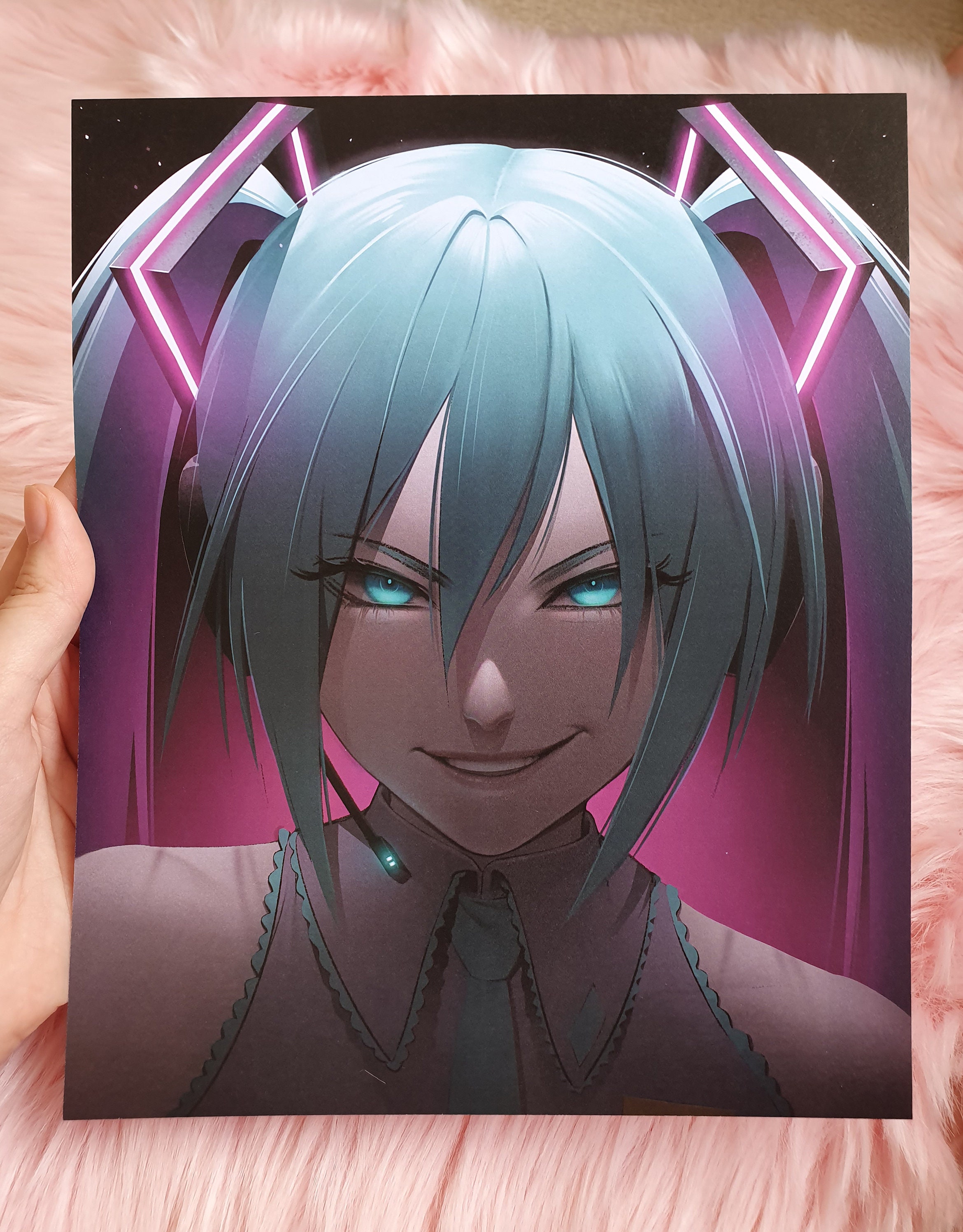 Villian Miku Matte Art Print Hatsune Miku Vocaloid Fanart | Etsy