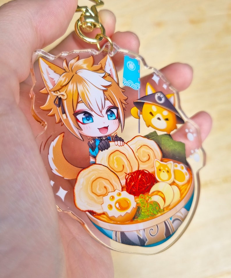 Genshin Impact SPECIAL DISH Gorou Big 8cm Acrylic Charms - Etsy