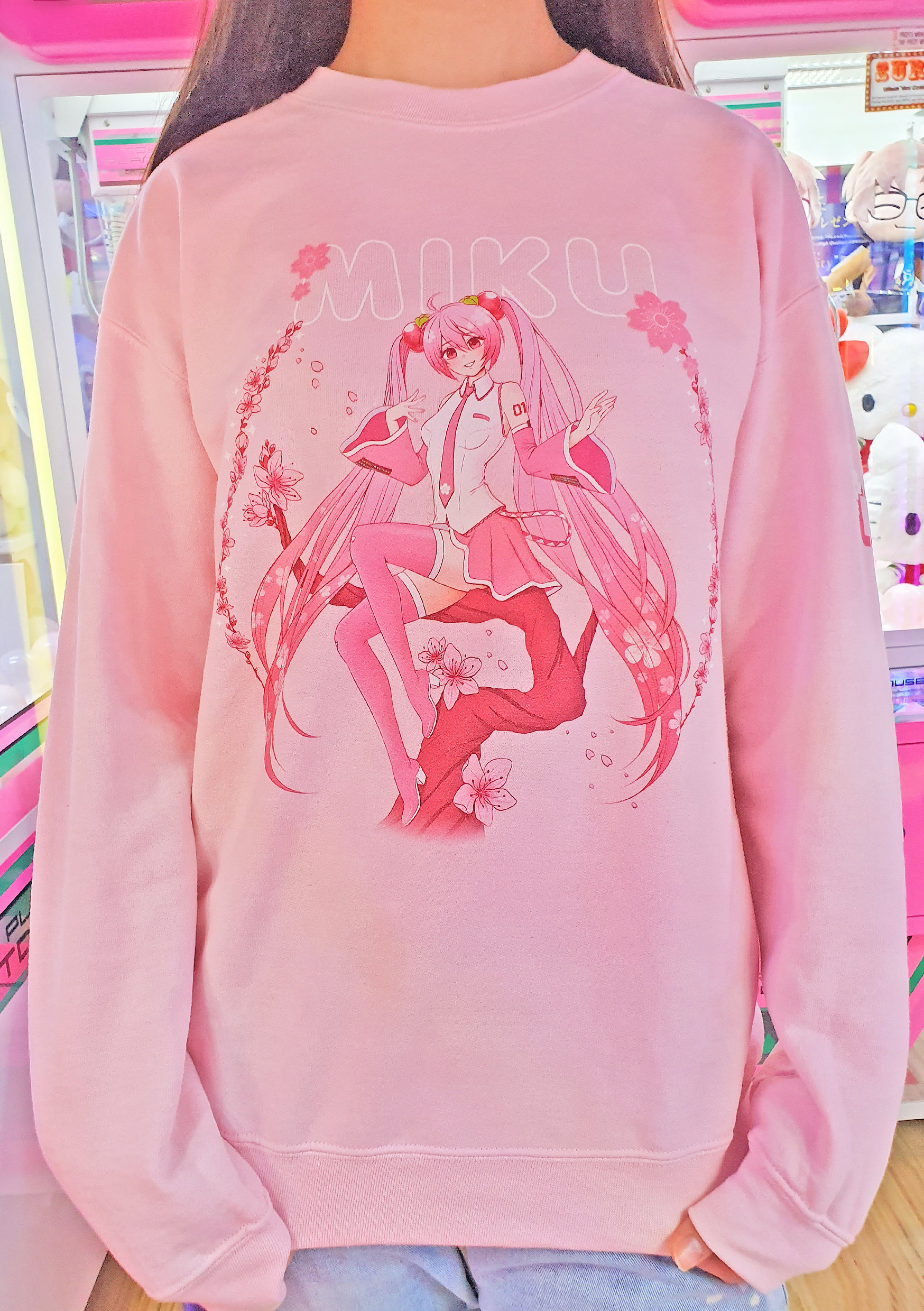 SAKURA MIKU Sweater Unisex Spring Hatsune Miku Sweater - Etsy UK