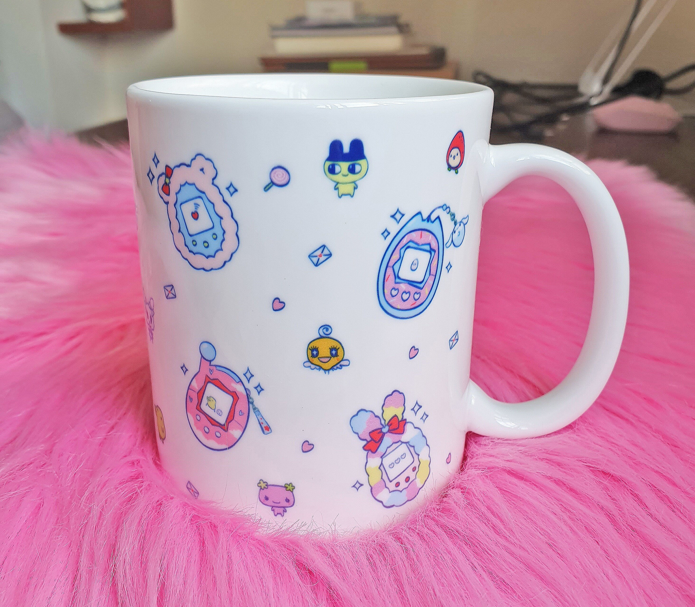 TAMAGOTCHI Kawaii Mug Original Illustration 90s Retro - Etsy