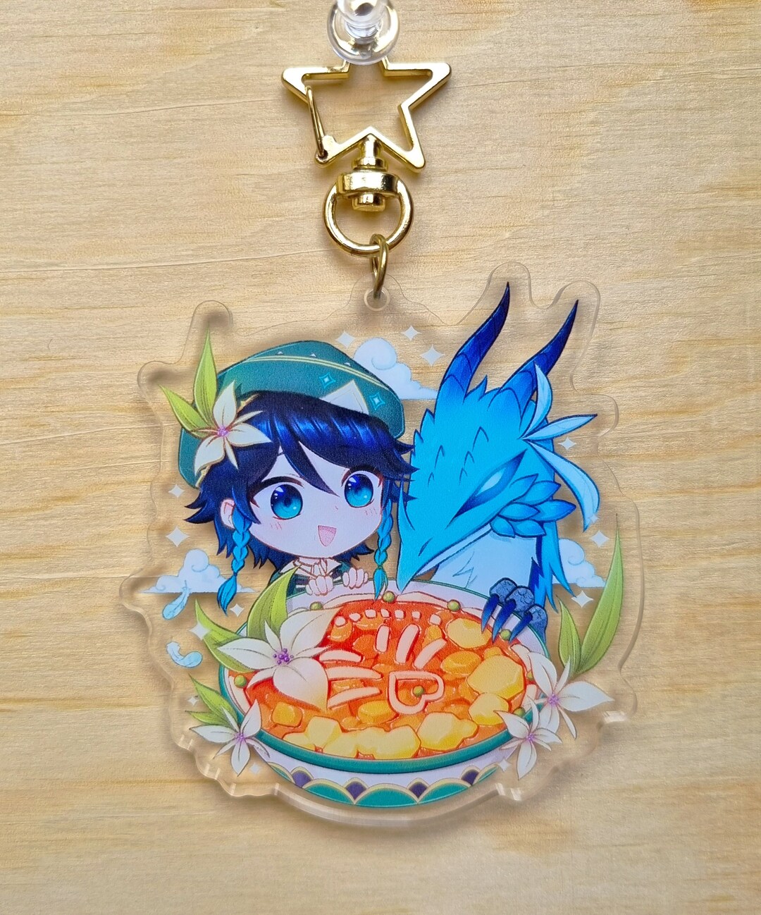 Genshin Impact SPECIAL DISH VENTI Big 8cm Acrylic Charms - Etsy