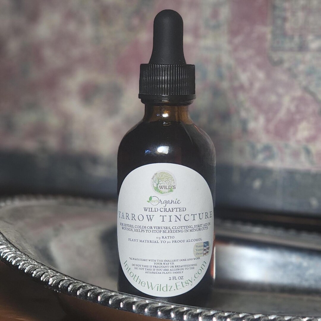 Yarrow Flower Tincture/ Yarrow Extract/ Organic/ Ethically Wild ...