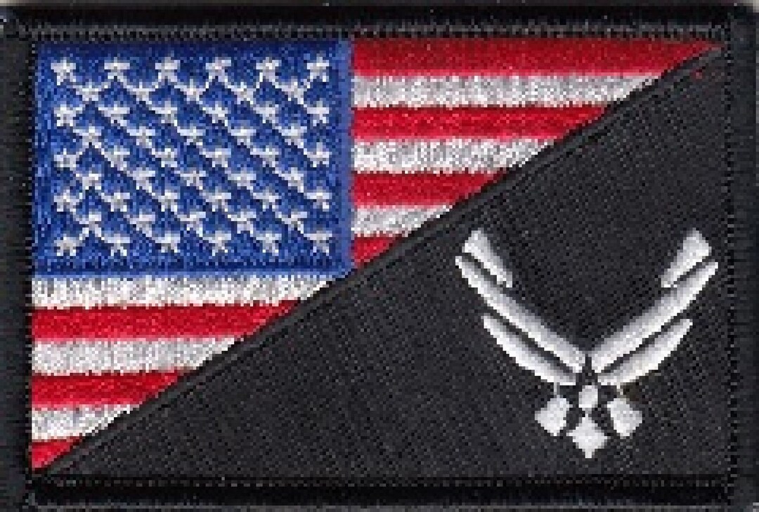 Bundle of 3 Air Force Logo US Flag Embroidered Patch Iron or Sew on 3 X ...