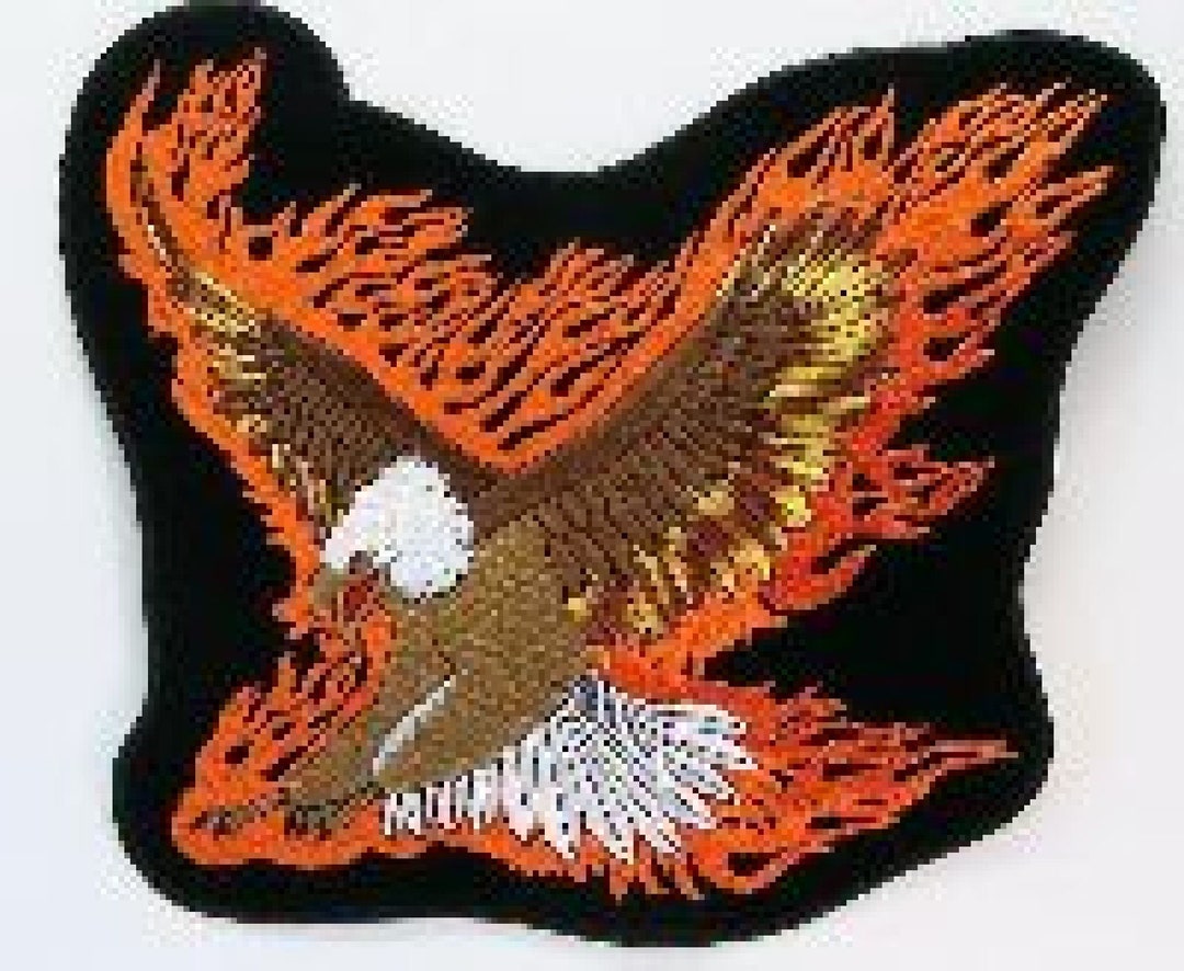 Extra Large Patch Applique Flying Eagle Embroidered 10 X 9 Inches 15286 ...