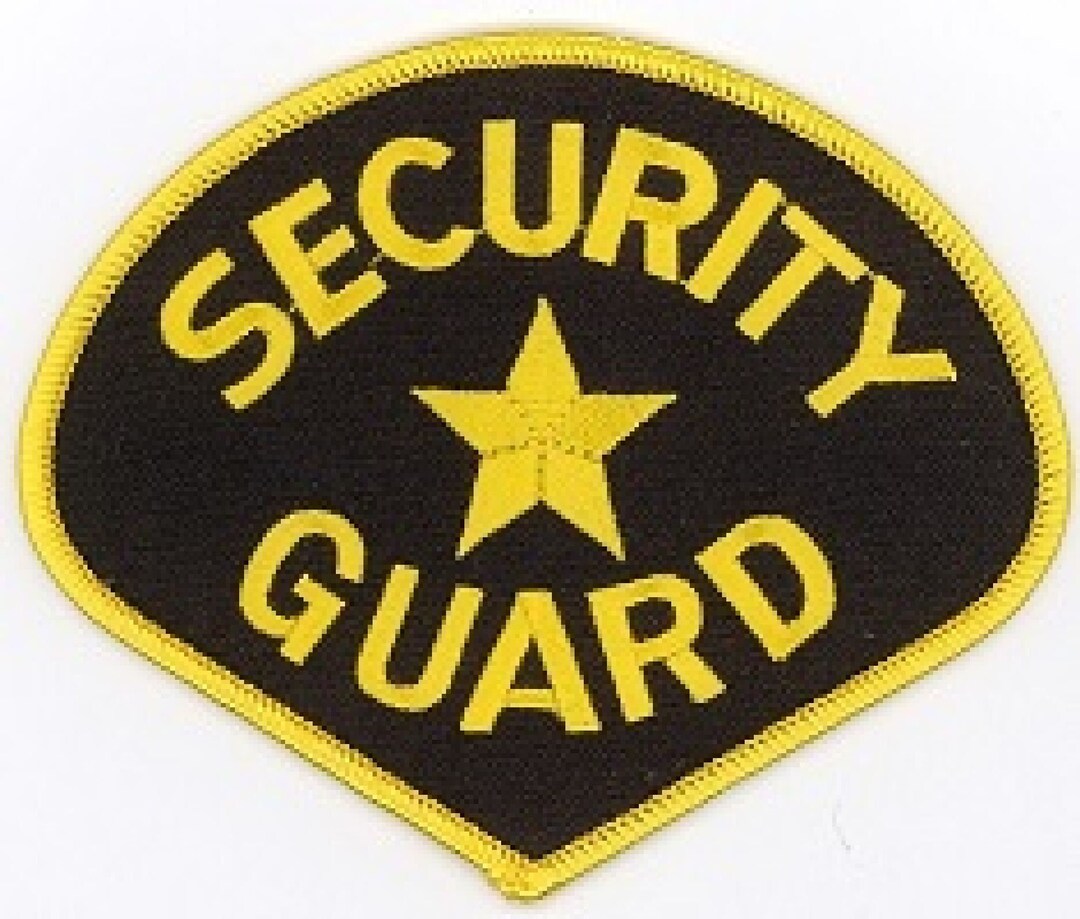 Security Guard Embroidered Patch Iron or Sew on 3.5 X 4.25 Inches as ...