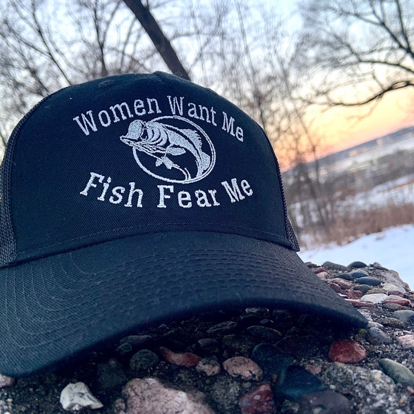 Women Want Me Fish Fear Me Hat - Etsy