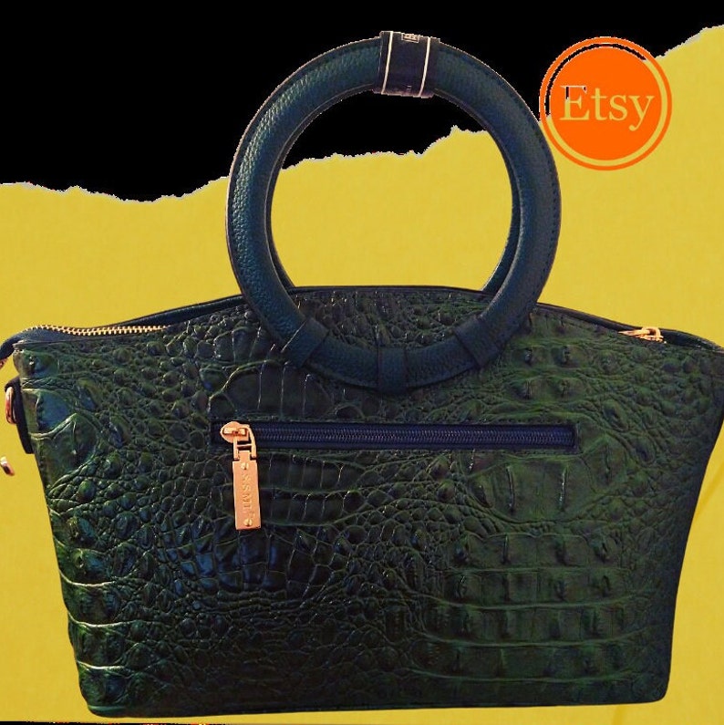 Lady Tourister Croc Embossed Handbag - Etsy