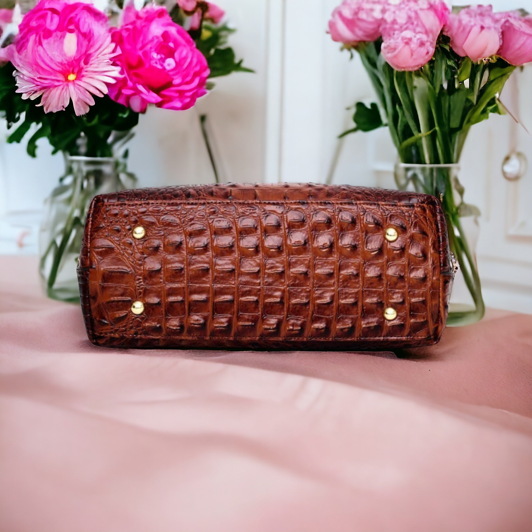 Lady Tourister Croc Embossed Handbag - Etsy