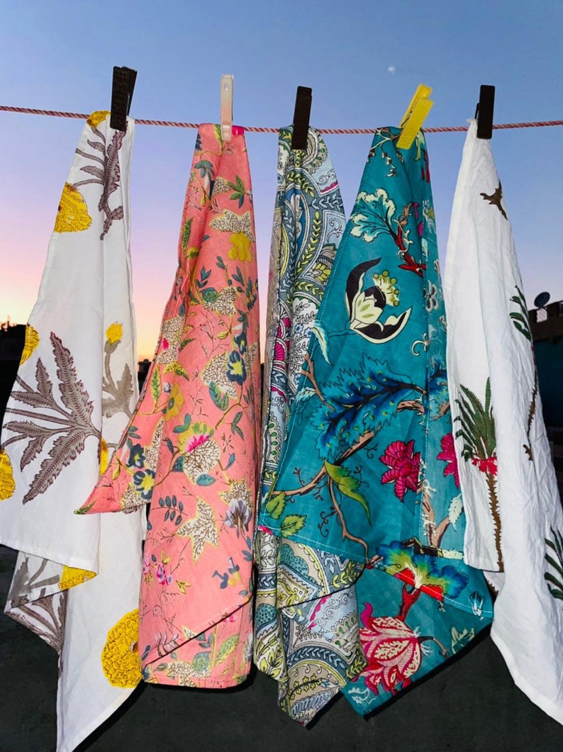 Boho Vintage Bandana 100% Super Soft Cotton Bandanas Bohemian - Etsy