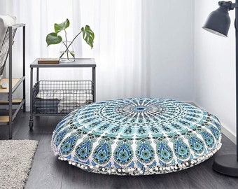 Round Cushions Bohemian Yoga Meditation Pillow Cushion Covers | Etsy