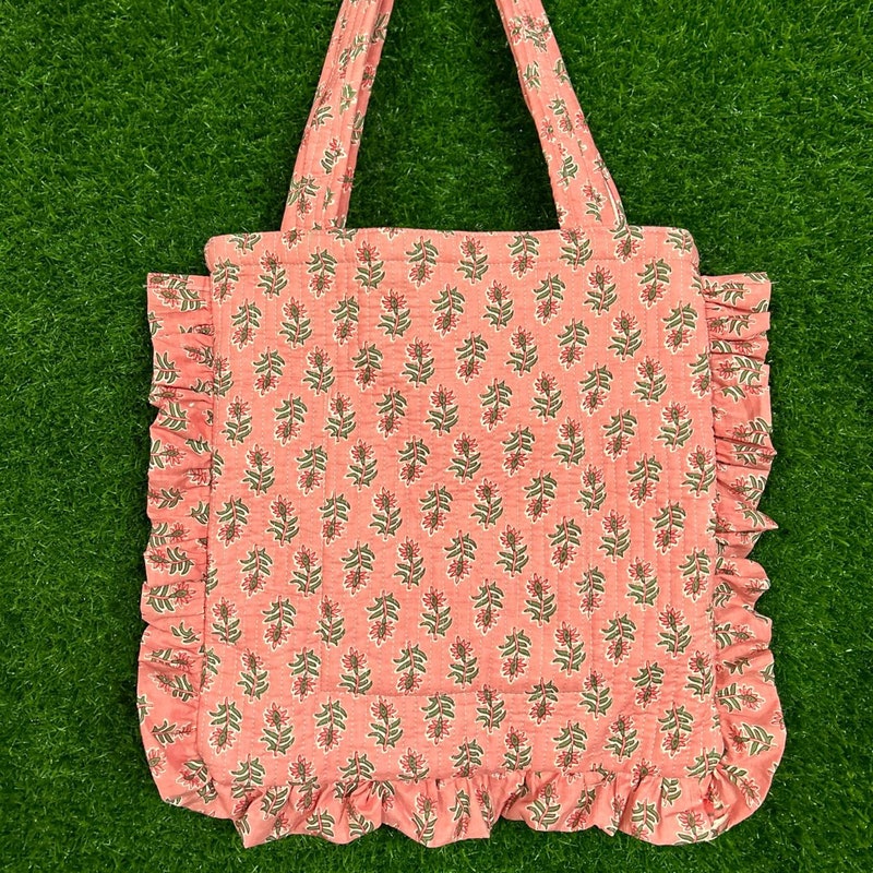 Ruffle Tote Bag - Etsy