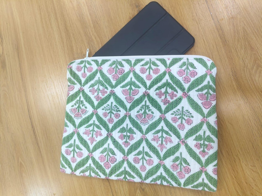 Quilted Handmade Floral Laptop Case,ipad Sleeve,ipad Pouch,high Quality ...