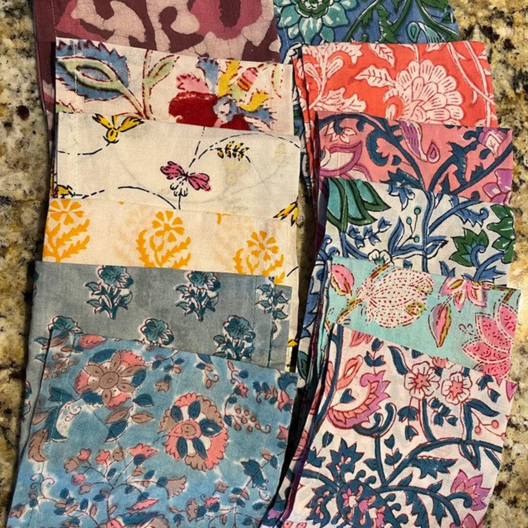 Cotton Handkerchiefs Small & Large Vintage Style Floral Handkerchiefs ...