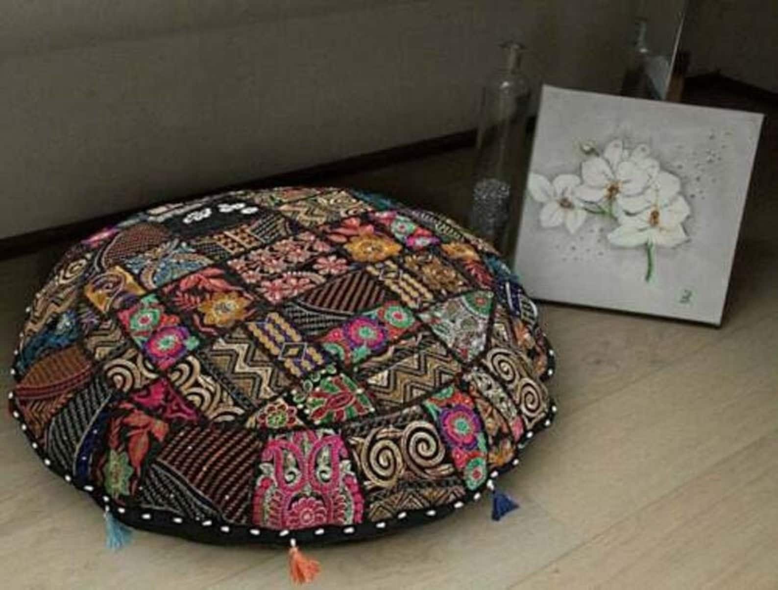 Colorful Round Boho Pillow Mini Cute Decorative Pillow Round - Etsy