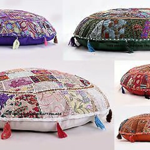 Round Cushions Bohemian Yoga Meditation Pillow Cushion Covers | Etsy