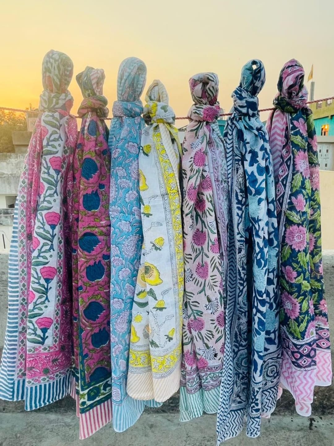 Cotton Beach Sarong Indian Hand Block Print Beach Sarongs Swimwear ...