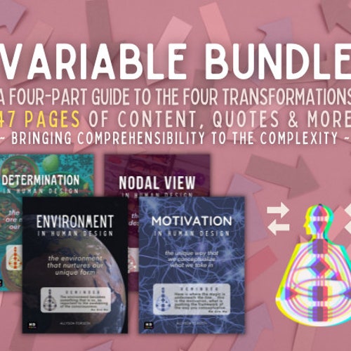 Human Design Quick Guide to the 4 Variables transformations - Etsy