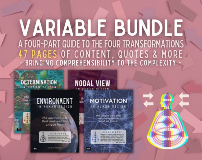 Human Design Quick Guide to the 4 Variables transformations - Etsy Canada