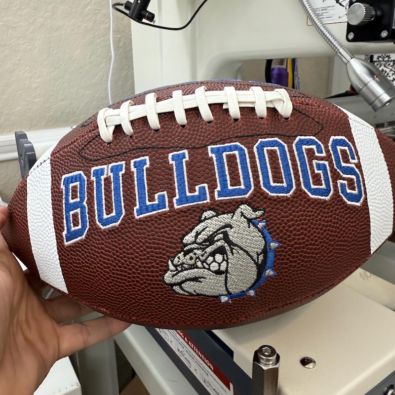 Embroidered Football - Etsy