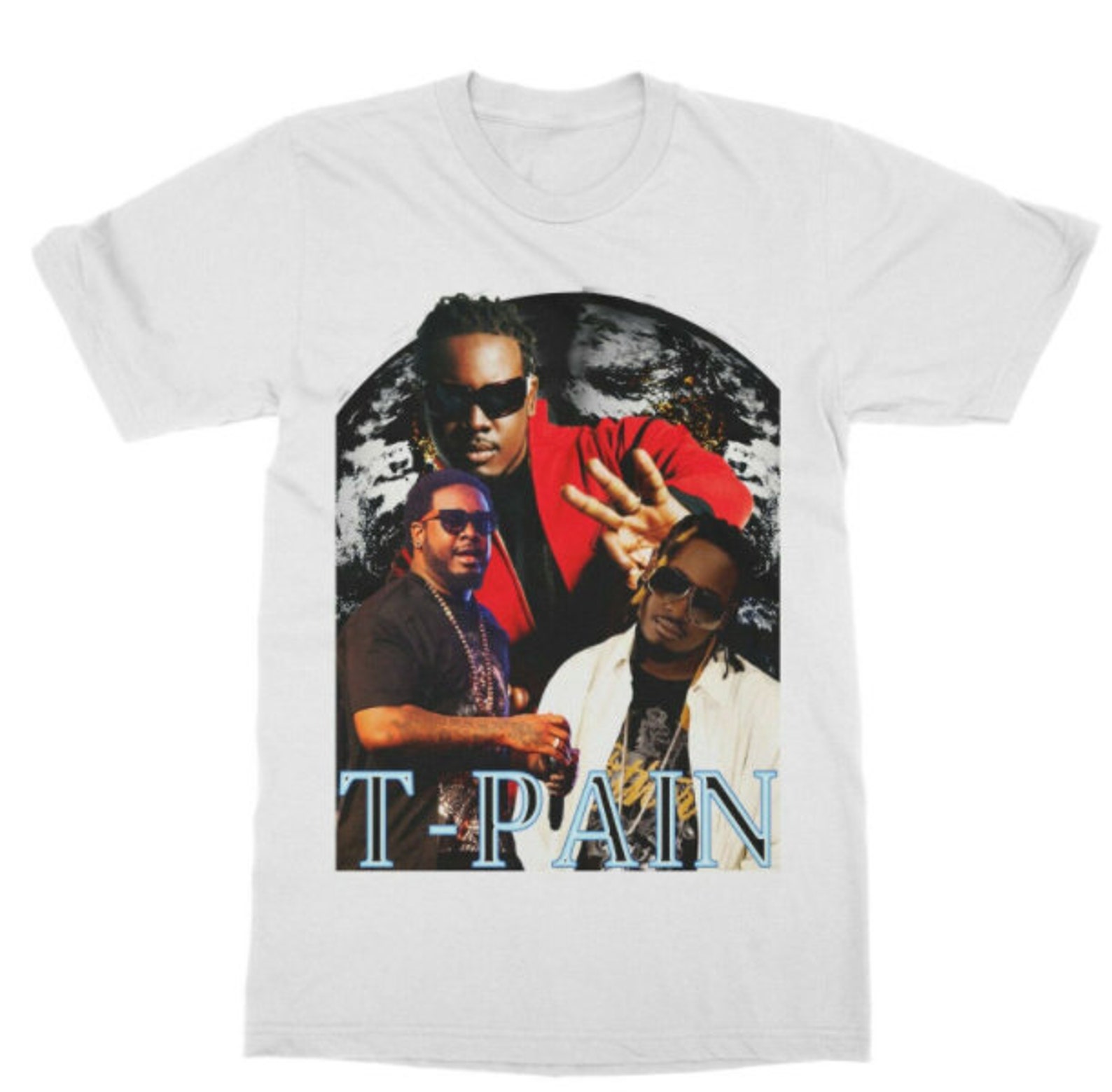 T-Pain American rapper unisex Shirt Vintage Style Hip Hop | Etsy