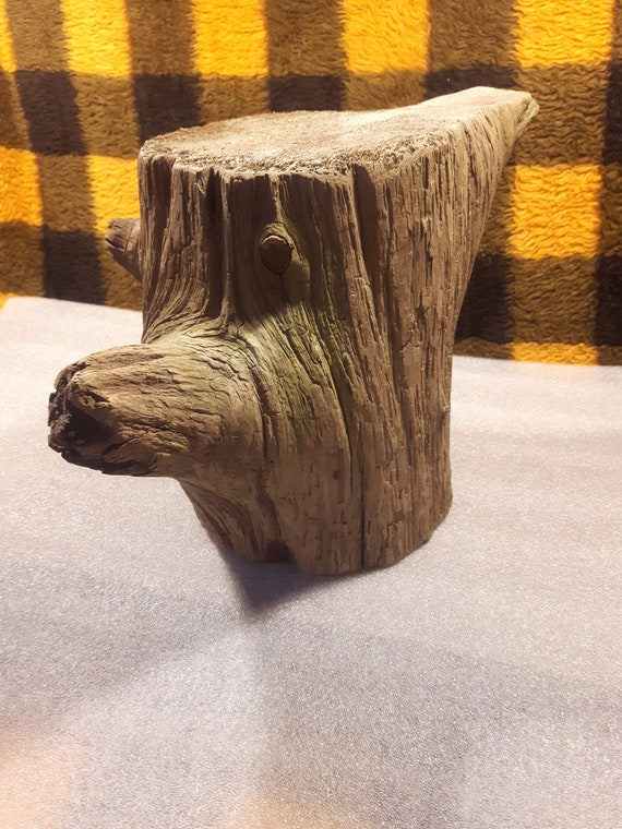 Driftwood Stump Riser Cedar Deadwood Craft Log Display | Etsy