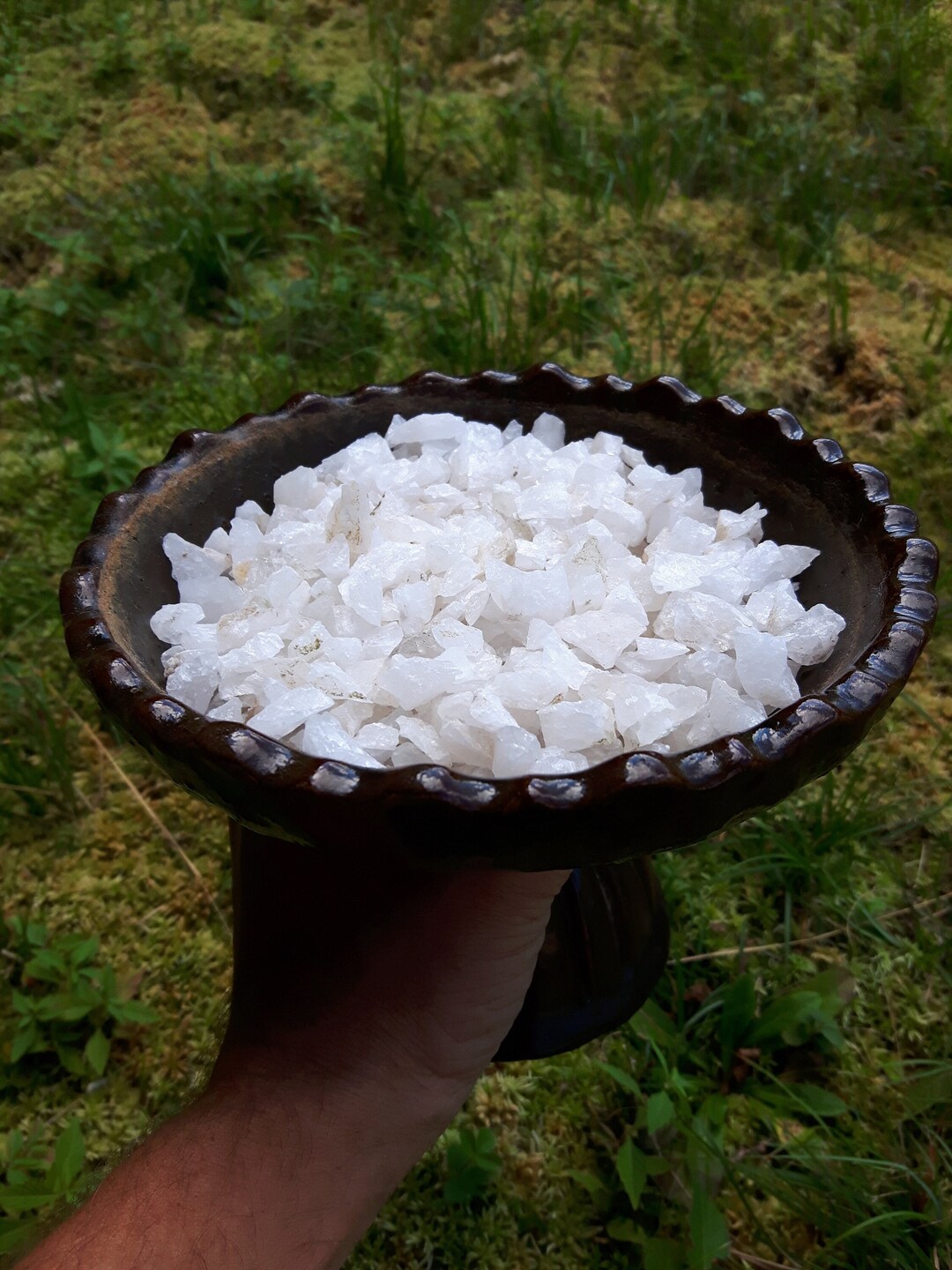 Quartzite Mini Stones - 454g of Natural Milky Quartz Crystals Chips - One Pound of Small Raw ...