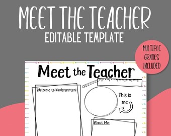 Meet the Teacher Power Point Template Open House Counselor Introduction ...
