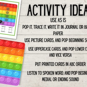 Alphabet Practice, Kinesthetic Learning, Hands on Activity, Bubble Pop ...
