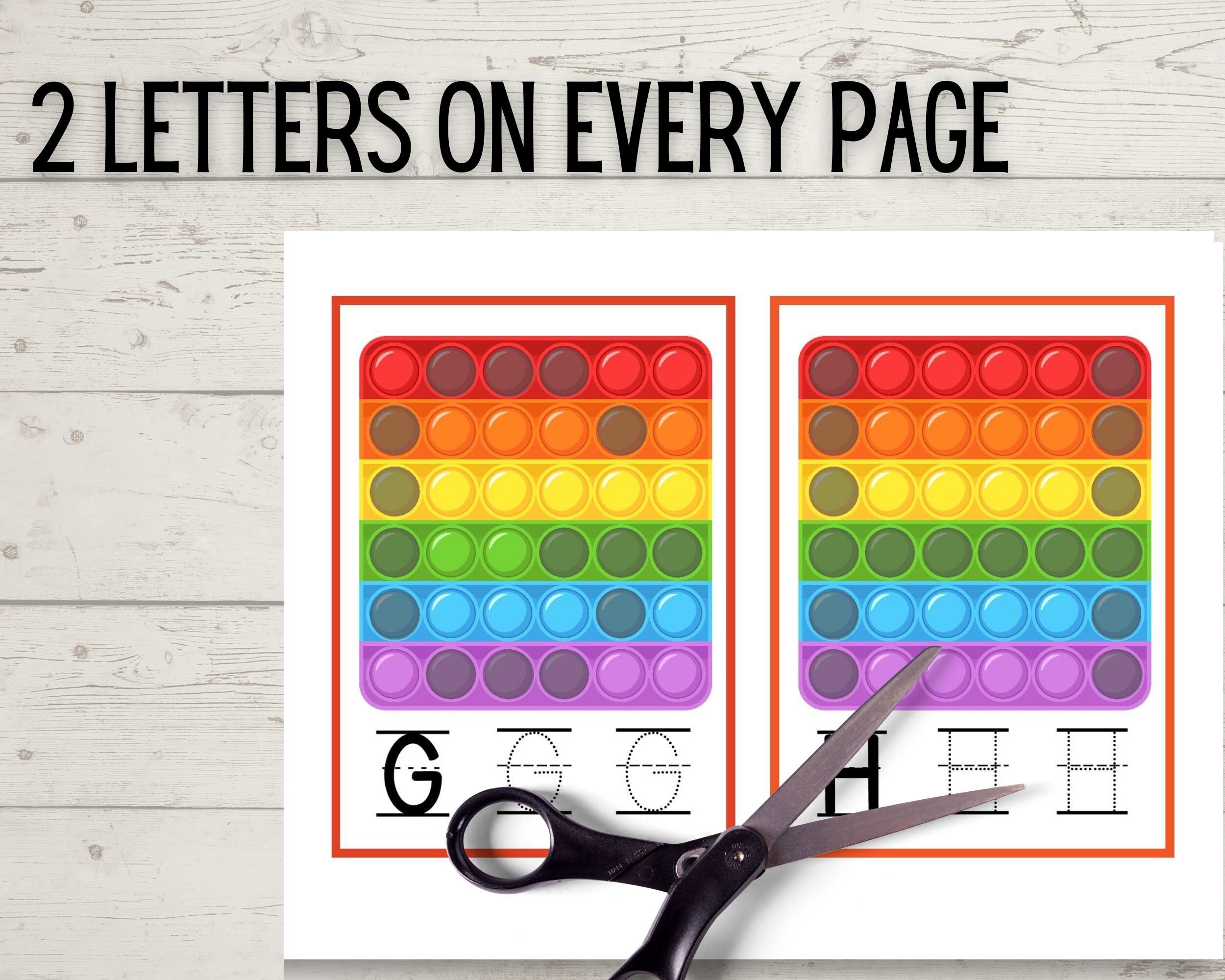 Alphabet Practice, Kinesthetic Learning, Hands on Activity, Bubble Pop ...