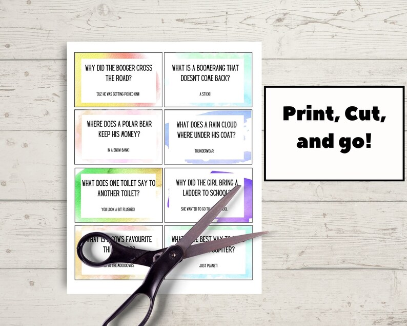 Lunchbox Jokes for Kids, Daily Lunch Notes, Daily Encouragement Cards ...