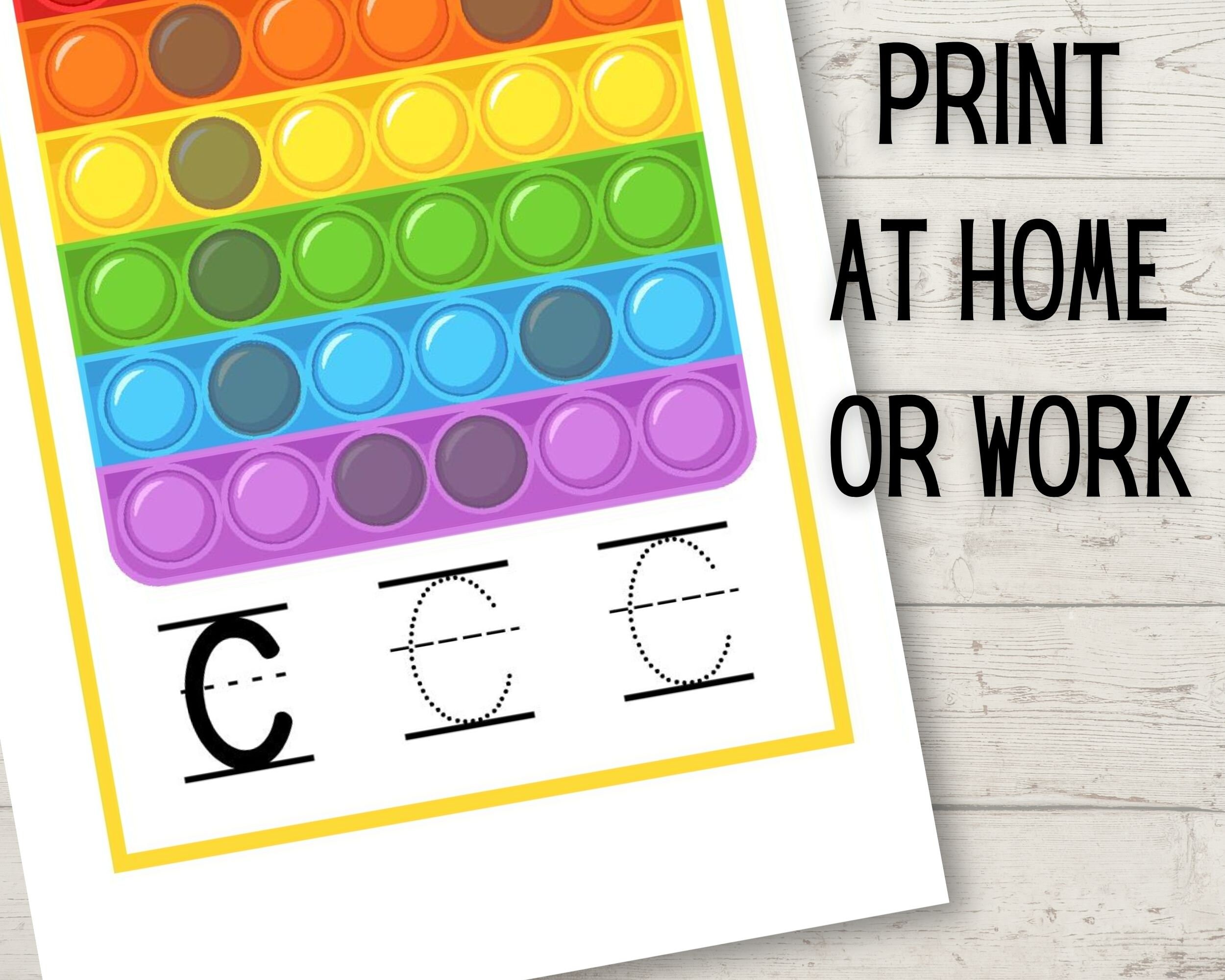 Alphabet Practice, Kinesthetic Learning, Hands on Activity, Bubble Pop ...