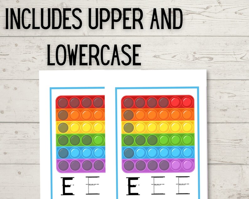 Alphabet Practice, Kinesthetic Learning, Hands on Activity, Bubble Pop ...