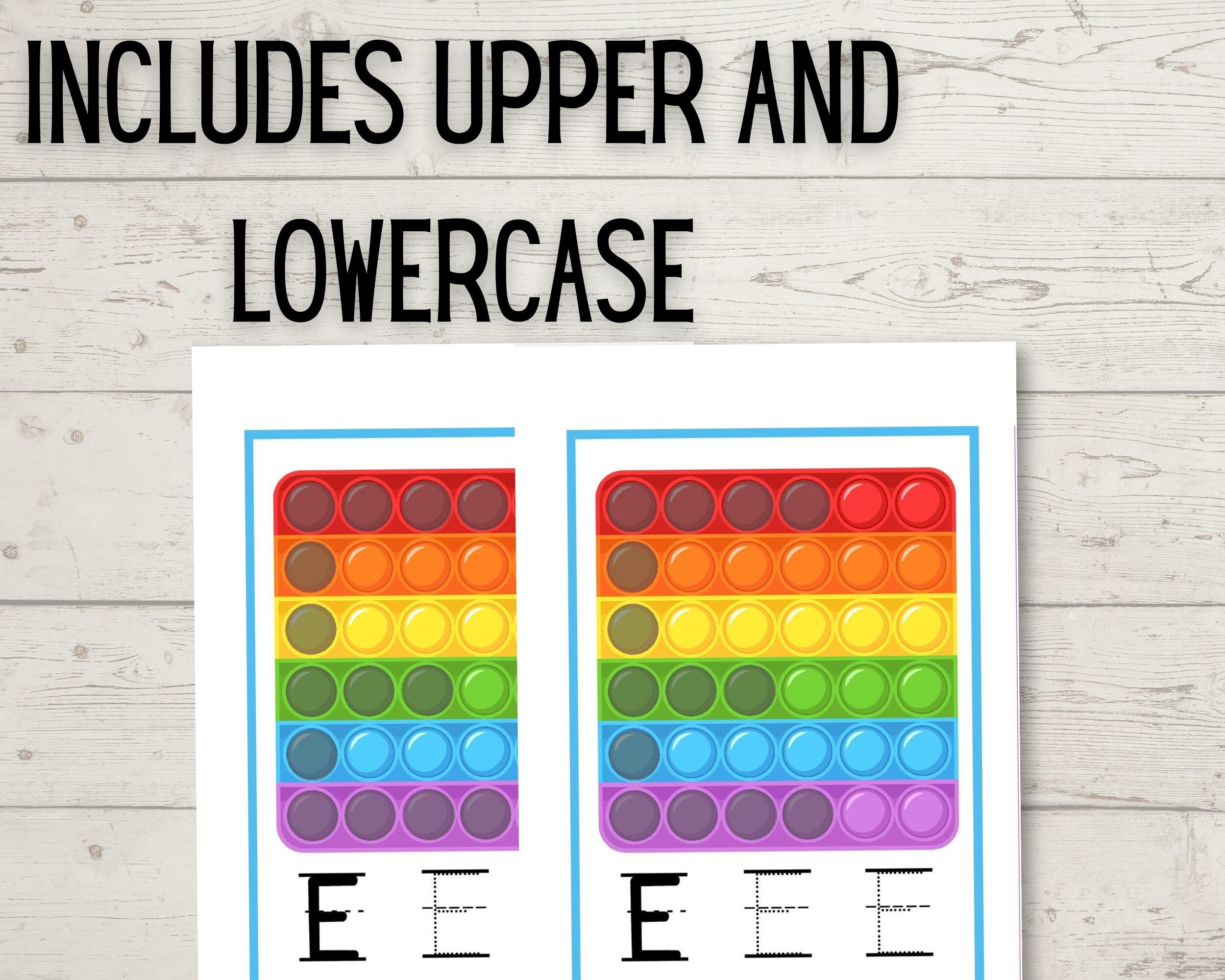 Alphabet Practice, Kinesthetic Learning, Hands on Activity, Bubble Pop ...