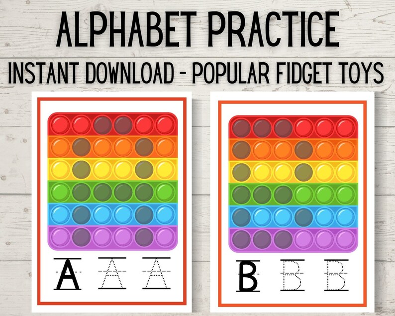 Alphabet Practice, Kinesthetic Learning, Hands on Activity, Bubble Pop ...