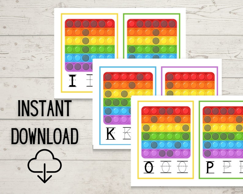 Alphabet Practice, Kinesthetic Learning, Hands on Activity, Bubble Pop ...