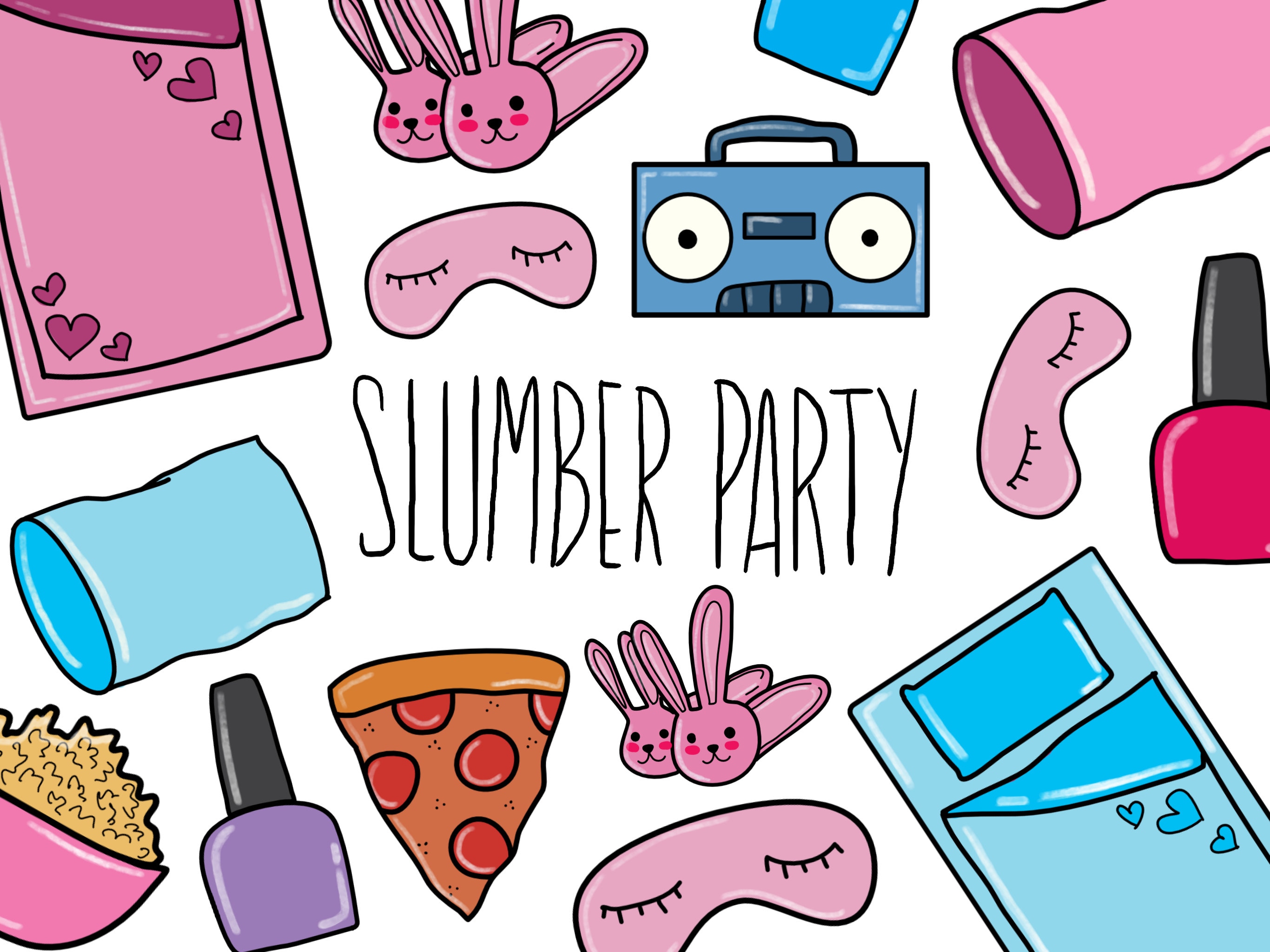 Free Clipart Pajama Party