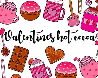 Cute Hot Cocoa Clipart - Etsy