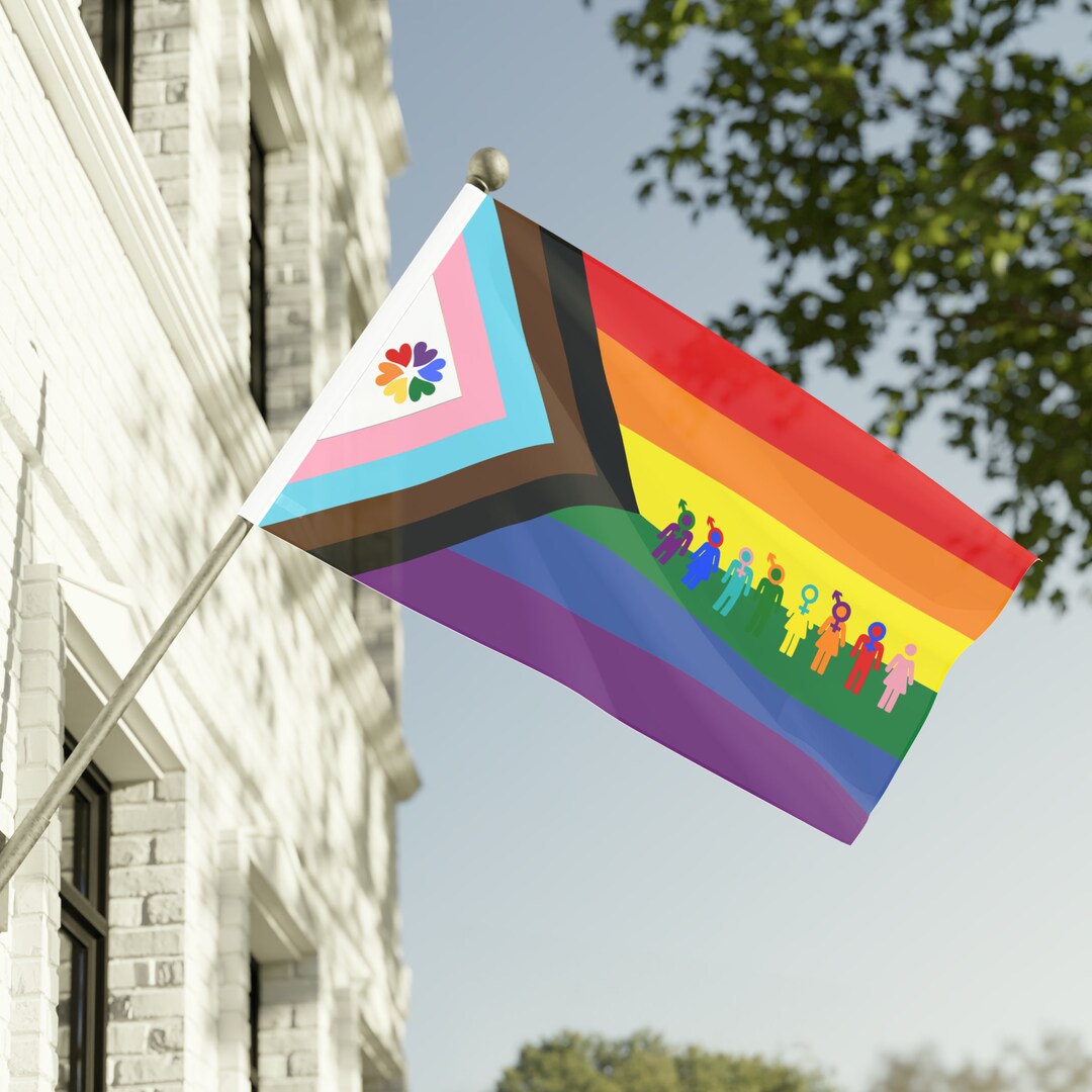 Pride Flag for House Porch, Pride Flag LGBTQ Progress Pride Flag, Proud ...