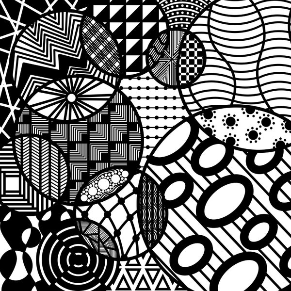 Zentangle Art Print - Etsy